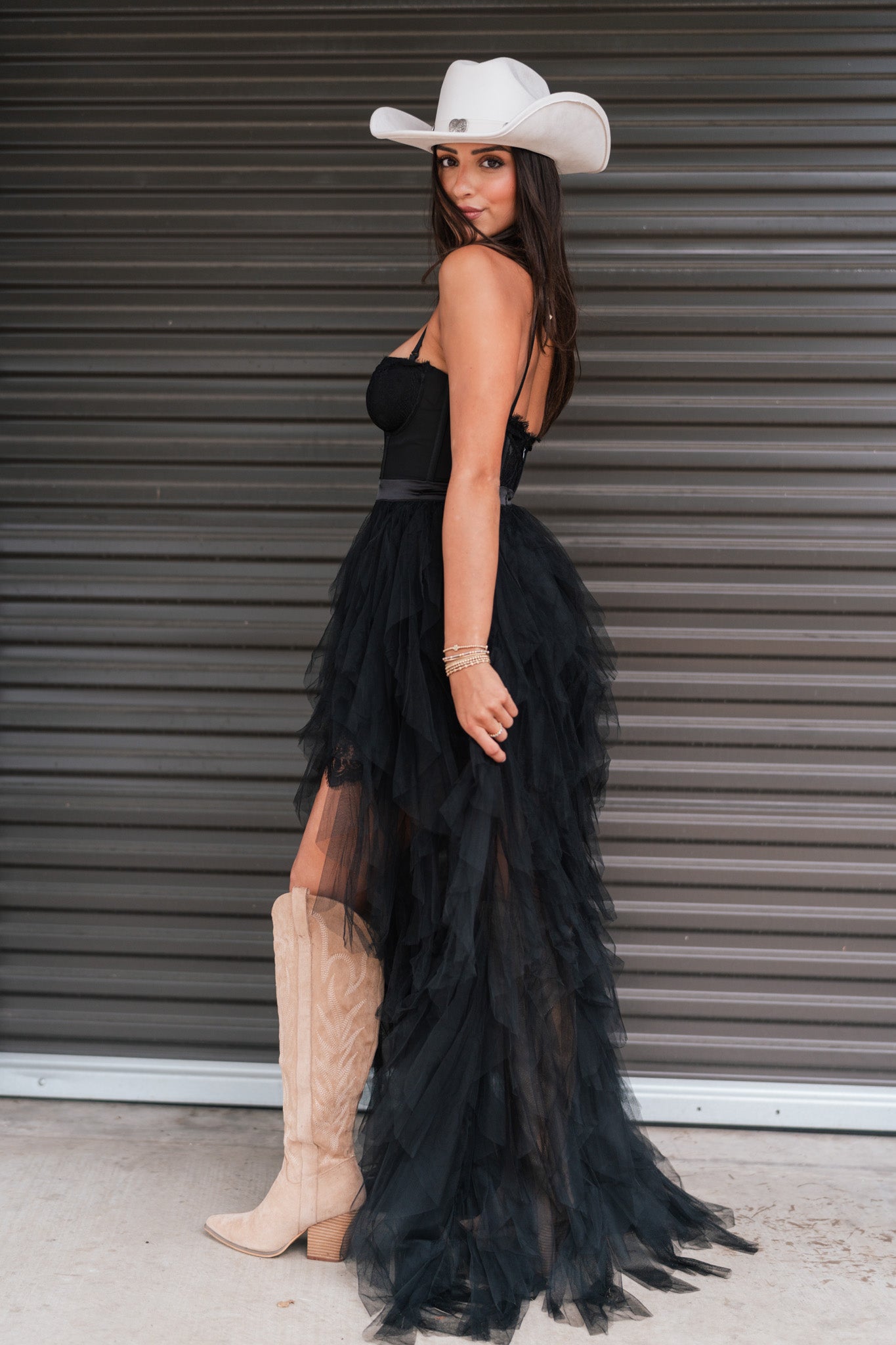 Heavenly Mesh Maxi Gown (Black) [PRE-ORDER] – Southern Alternative