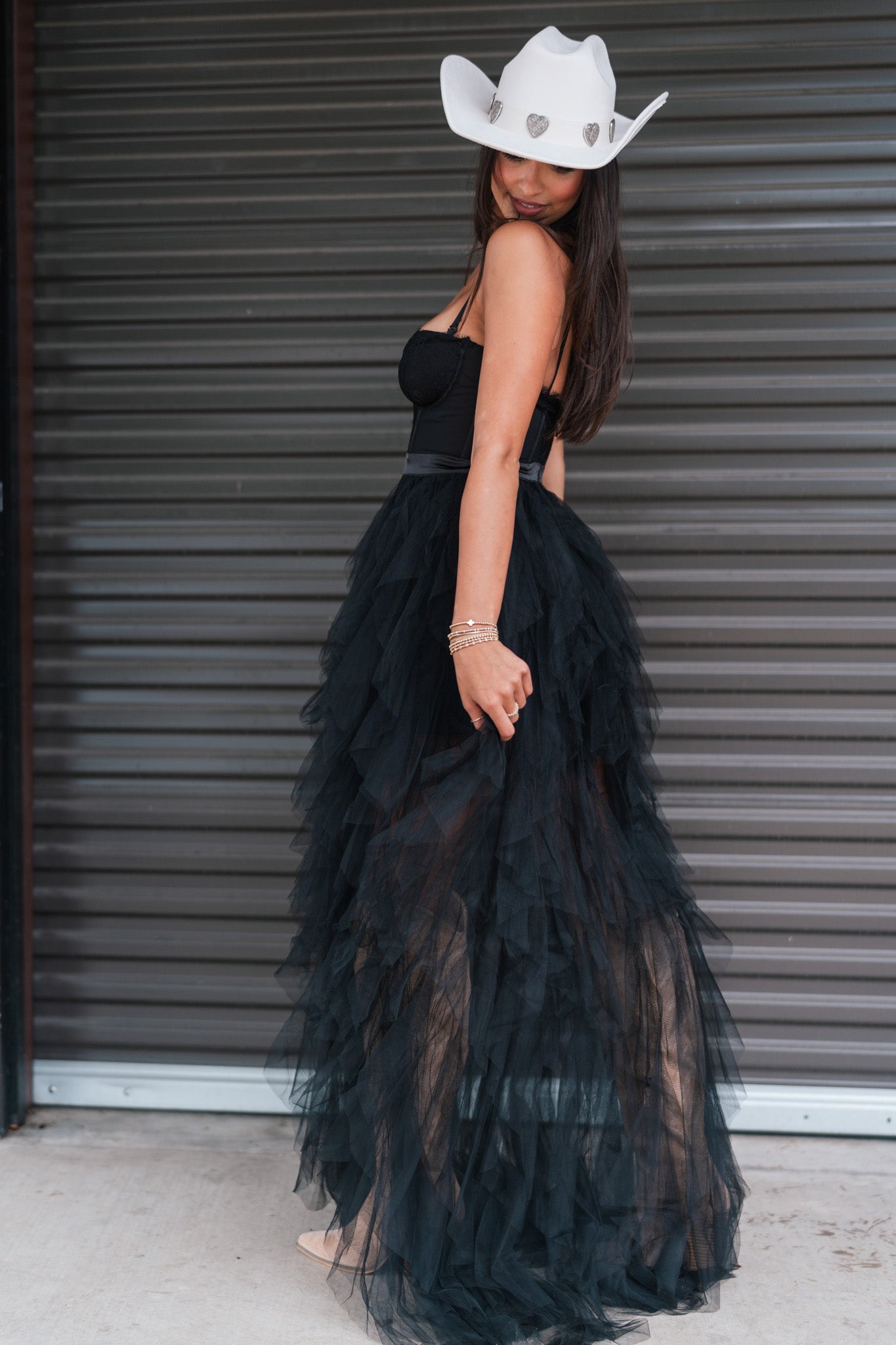 Heavenly Mesh Maxi Gown (Black) [PRE-ORDER] – Southern Alternative