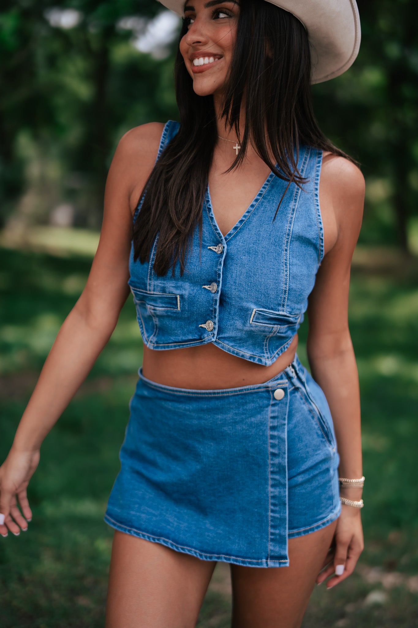 Cowboy Denim Vest (Dark Blue) – Southern Alternative