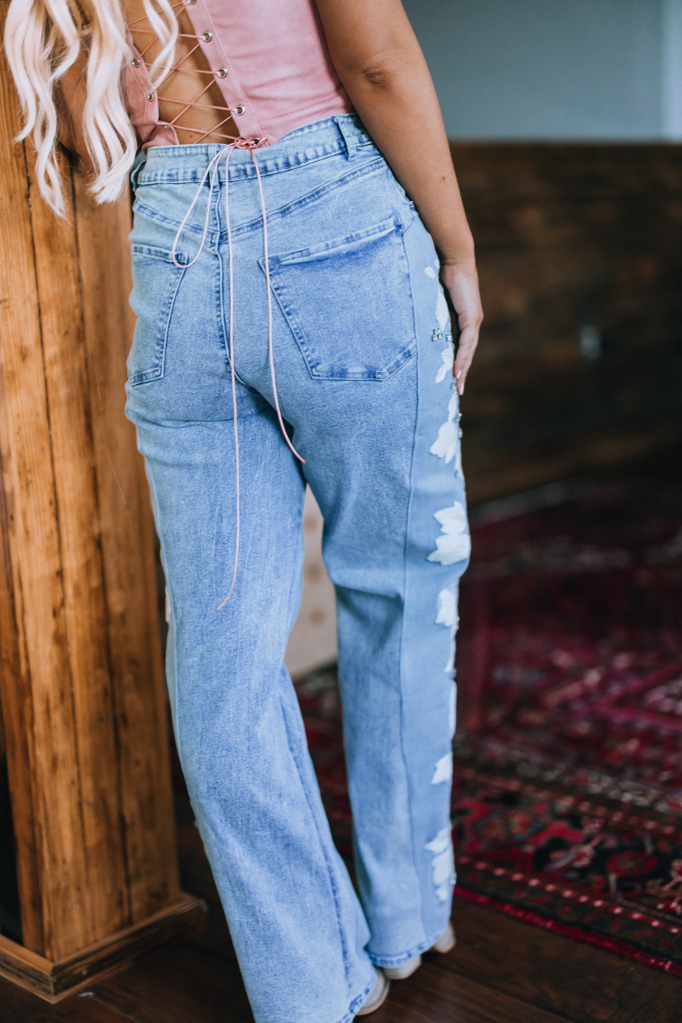 Set In Stone Embroidered Denim Jeans – Southern Alternative