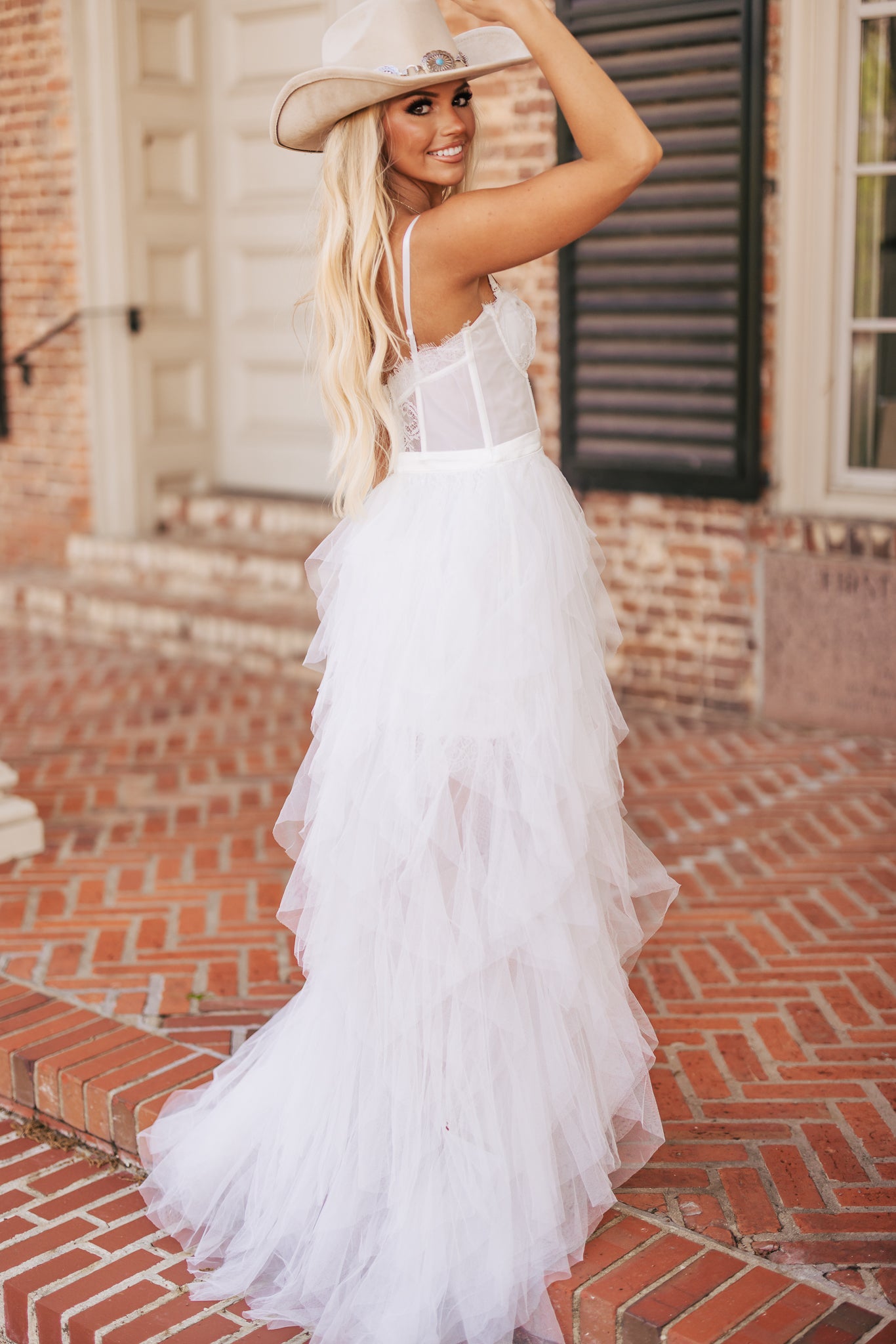 Heavenly Mesh Maxi Gown (White) – Southern Alternative