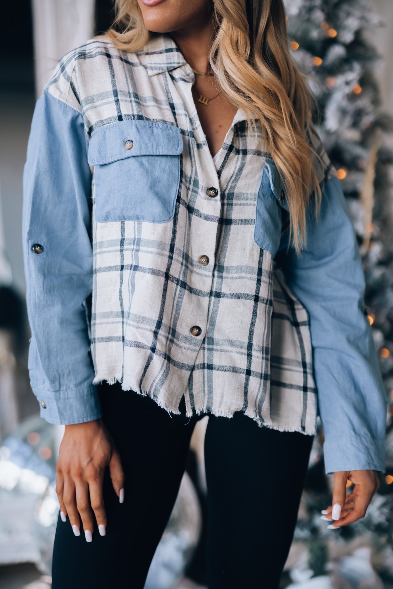 Chill Out Plaid Denim Button Up FINAL SALE – Southern Alternative